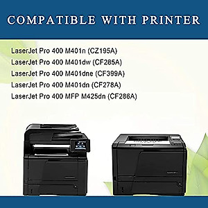 Compatible 80A | CF280A Toner Cartridge Replacement for HP Pro 400 M401n 400 M401dw 400 M401dne 400 M401dn 400 MFP M425dn Printer Toner Cartridge (Black, 1-Pack)