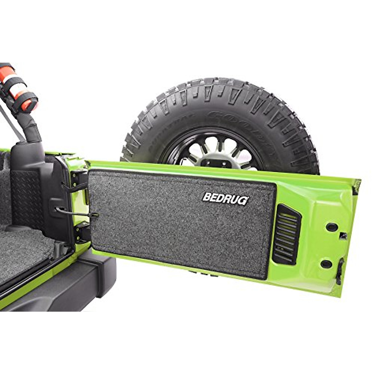 Bedrug - Jeep Cargo Kit | 2007 - 2010 Jeep Wrangler JK UNLTD 4 Door, Cargo Liner w/ Tailgate & Tub Liner | Grey - 5 pc. | BRJK07R4