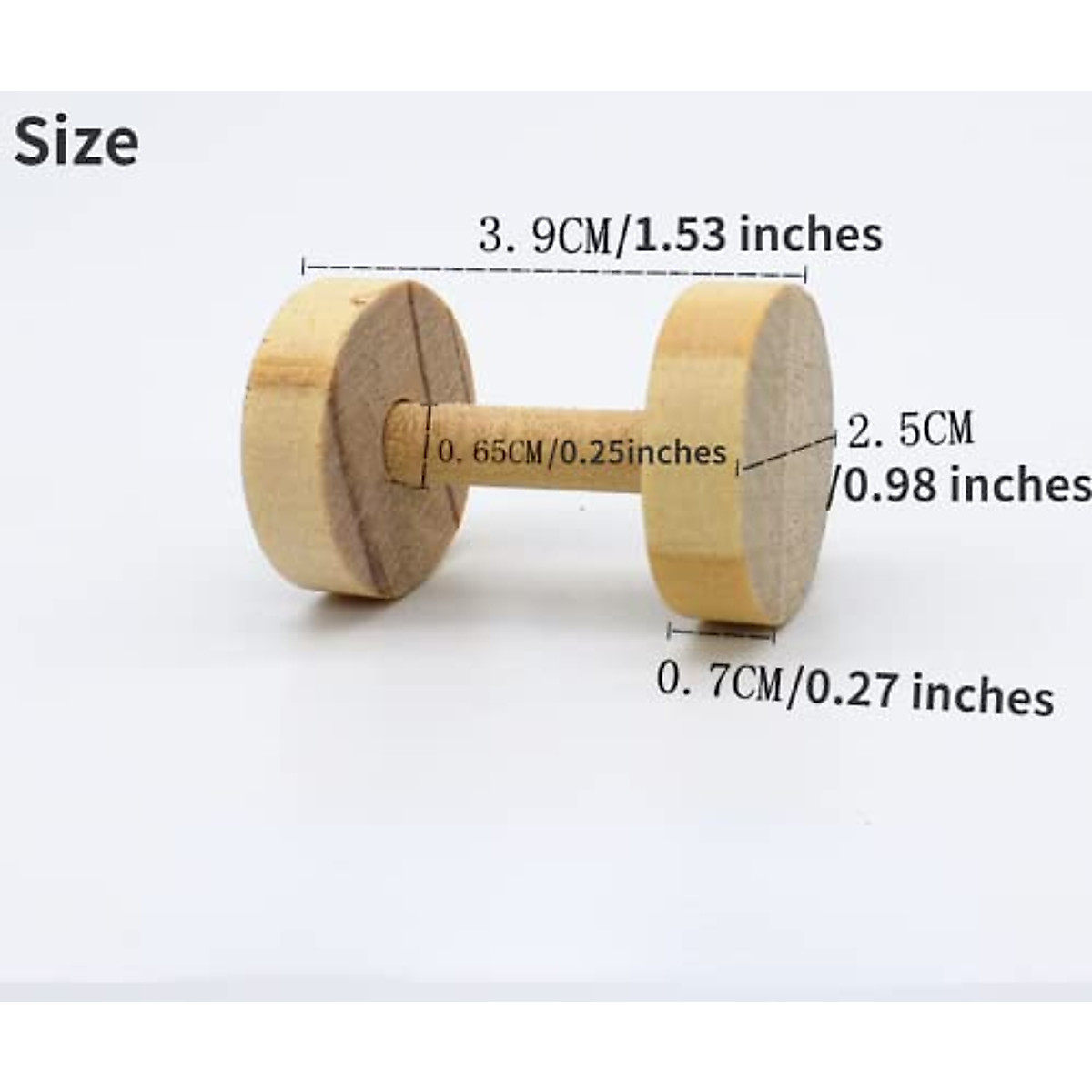 Parrot Bird Toy Supplies Gnawing Dumbbell Weight Lifting Training Intelligence Development Props Bird Tools for Parrots Budgie Parakeet Cockatiel Cockatoo Conure