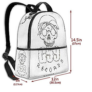 G59 Skull Logo Art - Suicideboys Merch Pullover Hoodie -£¨1£ Student School Bag School Cycling Leisure Travel Camping Outdoor Backpack