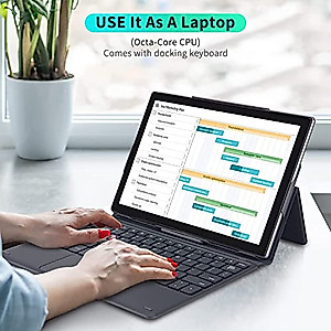 Android 10.0 Tablet PC, 10.1" Octa-Core Tablet 4G LTE with Dual Micro SIM, RAM 4G / ROM 64G, 1280x800Tablet with Keyboard and Stylus Pen,GPS, OTG, G-Sensor, Light Sensor, TF Card, BT 5.0, WiFi.