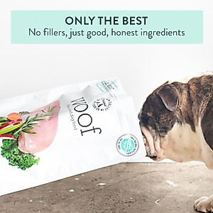 The New Zealand Natural Pet Food Co. WOOF Freeze Dried Dog Food - Chicken Recipe, High Protein Dog Treats & Snacks, Dog Food Toppers & Meals, 9.9 oz