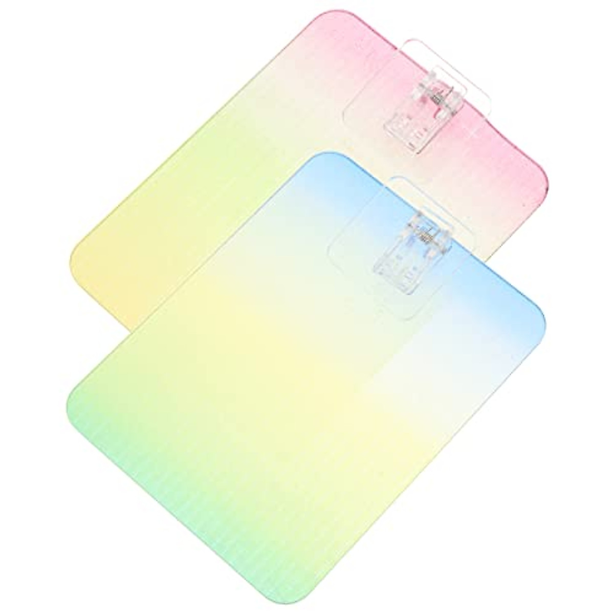 Misti Stamping Tool 6 Pcs Plate Clamp Kick Rollers Writing Board Classroom Clipboard Plastic Short Hand Clipboard Office Supply Exam Paper Clips Business Notebook Student