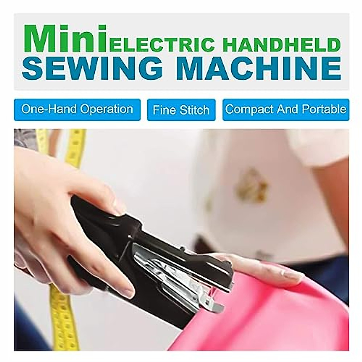 Handheld Sewing Machine,Mini Sewing Machine for Beginners and Adults Quick Stitching,Portable Sewing Machine with Sewing Supplies Suitable for Home,Travel,DIY