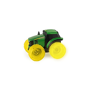 John Deere Monster Treads Lightning Wheels Mini Vehicle - Includes 1 Miniature Monster Truck Toy - Gator or Tractor Toy (Vehicle May Vary) - John Deere Toys