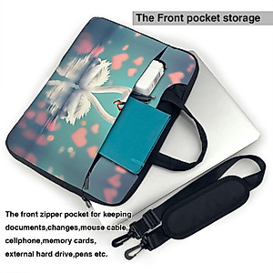 HYTTER Laptop Bag - Portable, Stylish, And Durable - Ideal For Both Men And Women The Swan In Love 14 Inch Picture