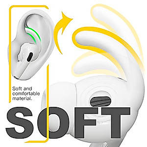 3 Pairs DamonLight Ear Hooks for AirPods Pro 2 Anti-Slip Anti-Scratches Sport Ear Tips Compatible with AirPods Pro 2nd Generation 2022 Released - White