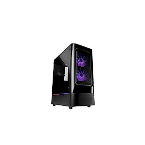 Raidmax EVOL H07 ATX Mid Tower Gaming Case Tempered Glass Side ARGB Fans Included (H07 Black)