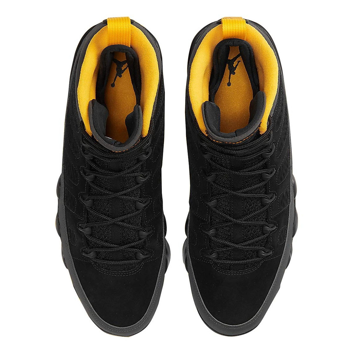 Men's Jordan 9 Retro Dark Charcoal Black/University Gold (CT8019 070) - 9.5