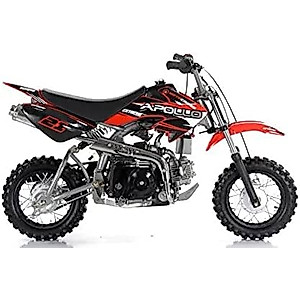 HHH Apollo AGB21C 70CC RFZ Dirt Bike Pitbike Gas Power Vitacci DB21 Fully Automtaic Beginner Dirtbike for Kid and Youth (RED)