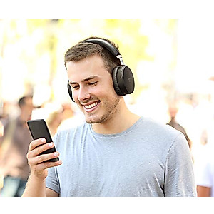 Aluratek Bluetooth Wireless Stereo Over-Ear Headphones with Built-in Mic, Comfortable Earpads, for Smartphone, iPhone, PC, MAC, Tablets (ABH05F) Black