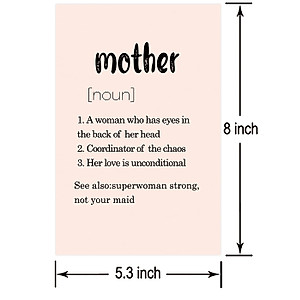 Tezivvo Funny Mother's Day Greeting Card Funny Birthday Greeting Card for Mom Mothers Day Gift for Mom Supermom Greeting Card Her Love is Unconditional
