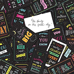 Uplifting Motivational Inspirational Cards - 50 Cards for Appreciation Gratitude and Encouragement - Business Card Size