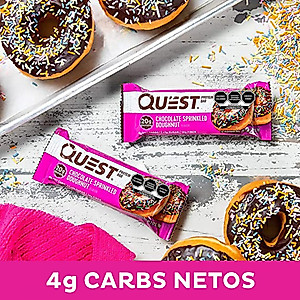 QUEST NUTRITION Chocolate Frosted Doughnut Protein Bar 12 Pack, 2.12 OZ