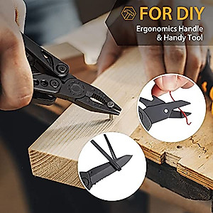 Father’s Day Gifts for Dad Men from Daughter Son, 16-in-1 Multitool Knife Plier Camping Accessories Pocket Multi Tools, Cool Gadgets Birthday for Him Husband Wife Who Have Everything Wants Nothing