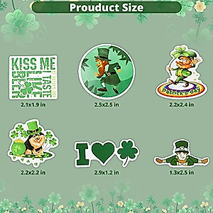 200Pcs St Patrick's Day Stickers,Water Bottle Stickers for Kids Adults Cute Vinyl Waterproof Stickers Accessories DIY for Laptop Water Bottle Envelopes Crafts Scrapbooking,St Patrick's Day Decorations Party Home Supplies