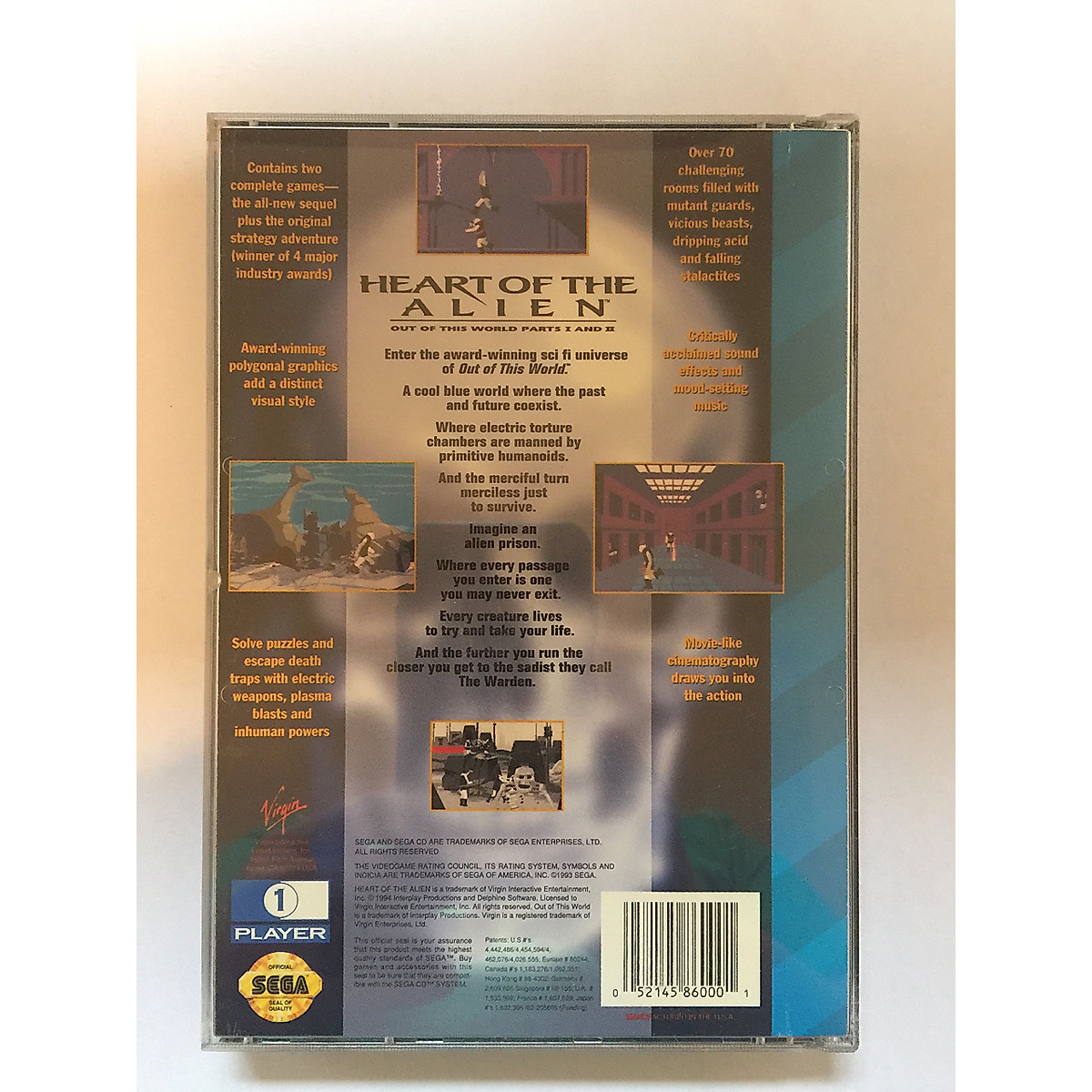 Heart Of The Alien - Out Of This World Parts 1 & 2 (Sega CD)