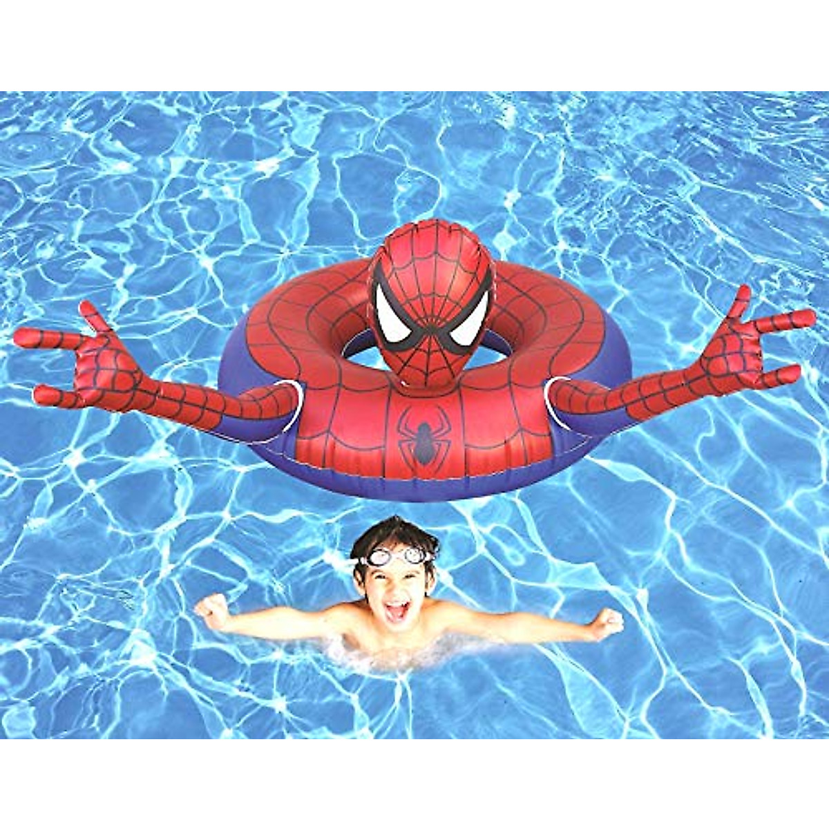 Pool Float Super Heroes Tube Pool Inflatable Water Toys Fun Summer Gift