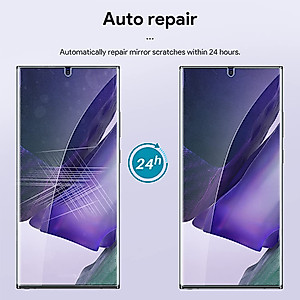 [2+3 Pack] LϟK Designed for Samsung Galaxy Note 20 Ultra 5G 6.9 Inch, 2 Pack TPU Film Screen Protector & 3 Pack Camera Lens Protector, Ultrasonic Fingerprint Supported, Locate Tool Precise Alignment