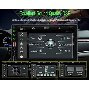 Double Din Car Stereo Compatible with Wireless Apple Carplay and Android Auto,7 Inch Touch Screen with Bluetooth 5.2,16-Segment EQ Car Audio Receivers,Mp5,Mirror Link,HD Backup Camera,FM Car Radio