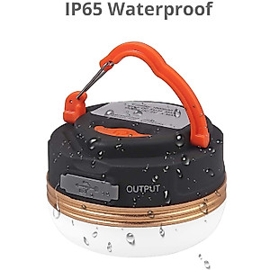 Censinda LED Camping Lantern, Rechargeable Portable Tent Light, 300LM,3 Light Modes,1800mAh Power Bank, Magnet Base,Electric Lantern Flashlight for Camping/Hiking/Fishing/Hurricane/Emergency(2 Packs)