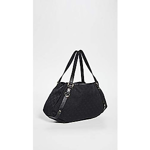 Gucci Women's Pre-Loved Abbey Tote Medium, Gg Canvas, Black, One Size