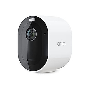 Arlo Pro 4 Spotlight Camera - 1 Pack - Wireless Security, 2K Video & HDR, Color Night Vision, 2 Way Audio, Wire-Free, Direct to WiFi No Hub Needed, White - VMC4050P