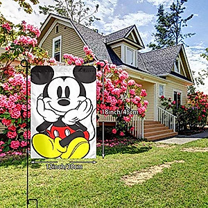 Mickey Mouse Garden Flag Home Outdoor/Indoor Yard Flag 12 X 18 Inch