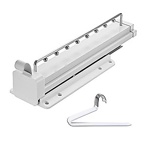 SYTH Extendable Closet Pull Out Rod，Heavy Duty Retractable Pull Out Clothes Hanger Rail Closet Valet Rod Rail Sliding Wardrobe Closet Organizer Rod,Extendable Closet Rod,5 Pcs Pants Rack