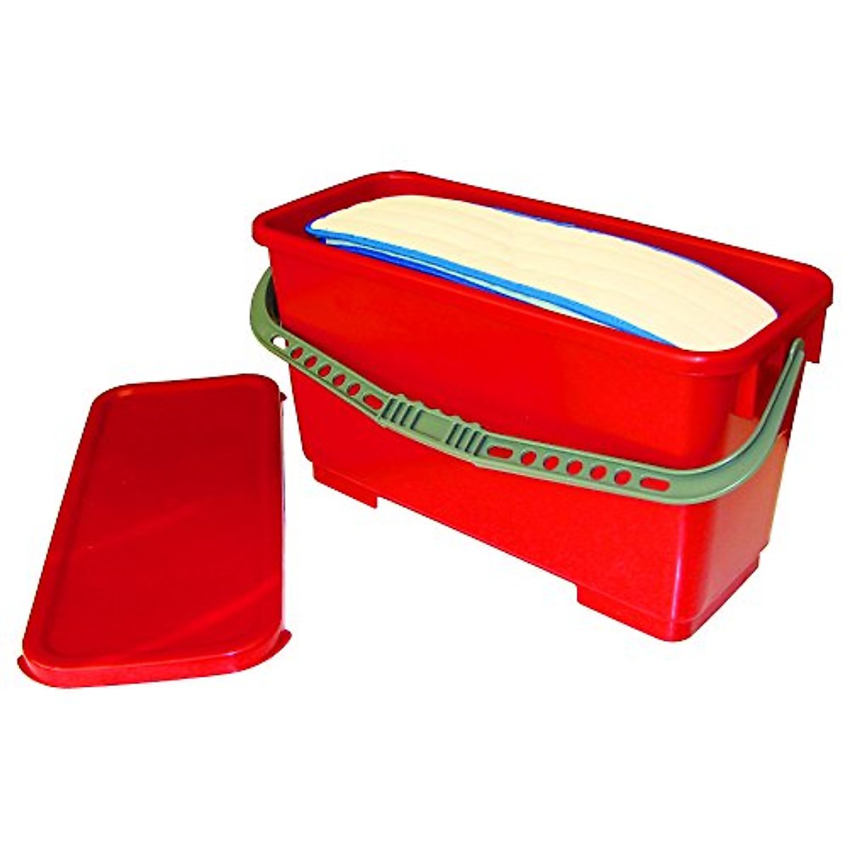 Premium Floor Wax Application Kit with 5 Microfiber Pads, Telescopic Handle, and Recharging Bucket