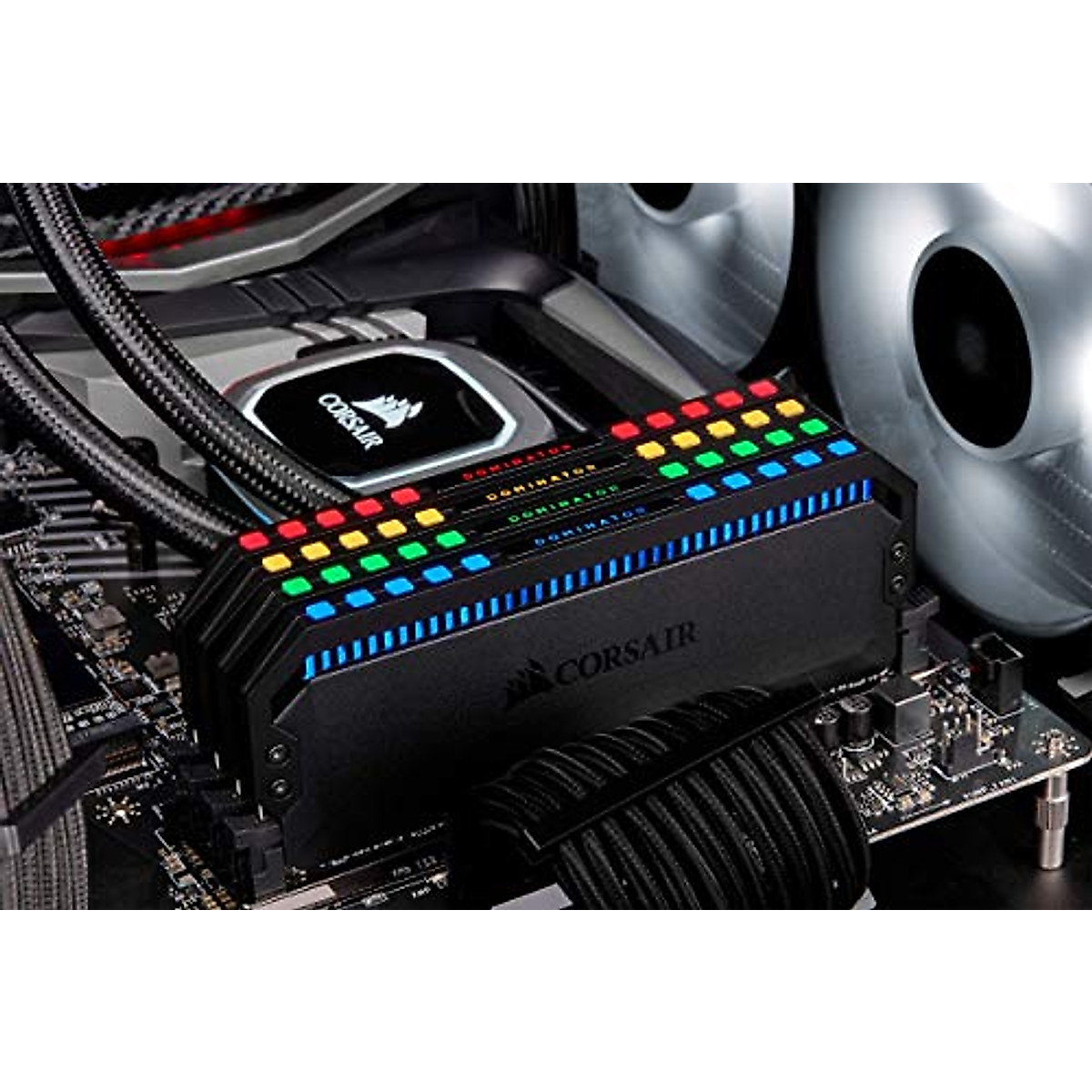 Corsair Dominator Platinum RGB 128GB (4x32GB) DDR4 3200 (PC4-25600) C16 1.35V Desktop Memory - Black