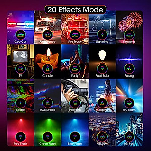 Neewer Magnetic RGB Video Light, 360° Full Color RGB61 LED Camera Light with 3 Cold Shoe Mounts/CRI 97+/20 Scene Modes/2500K-8500K/2000mAh Rechargeable Portable Photography Lighting