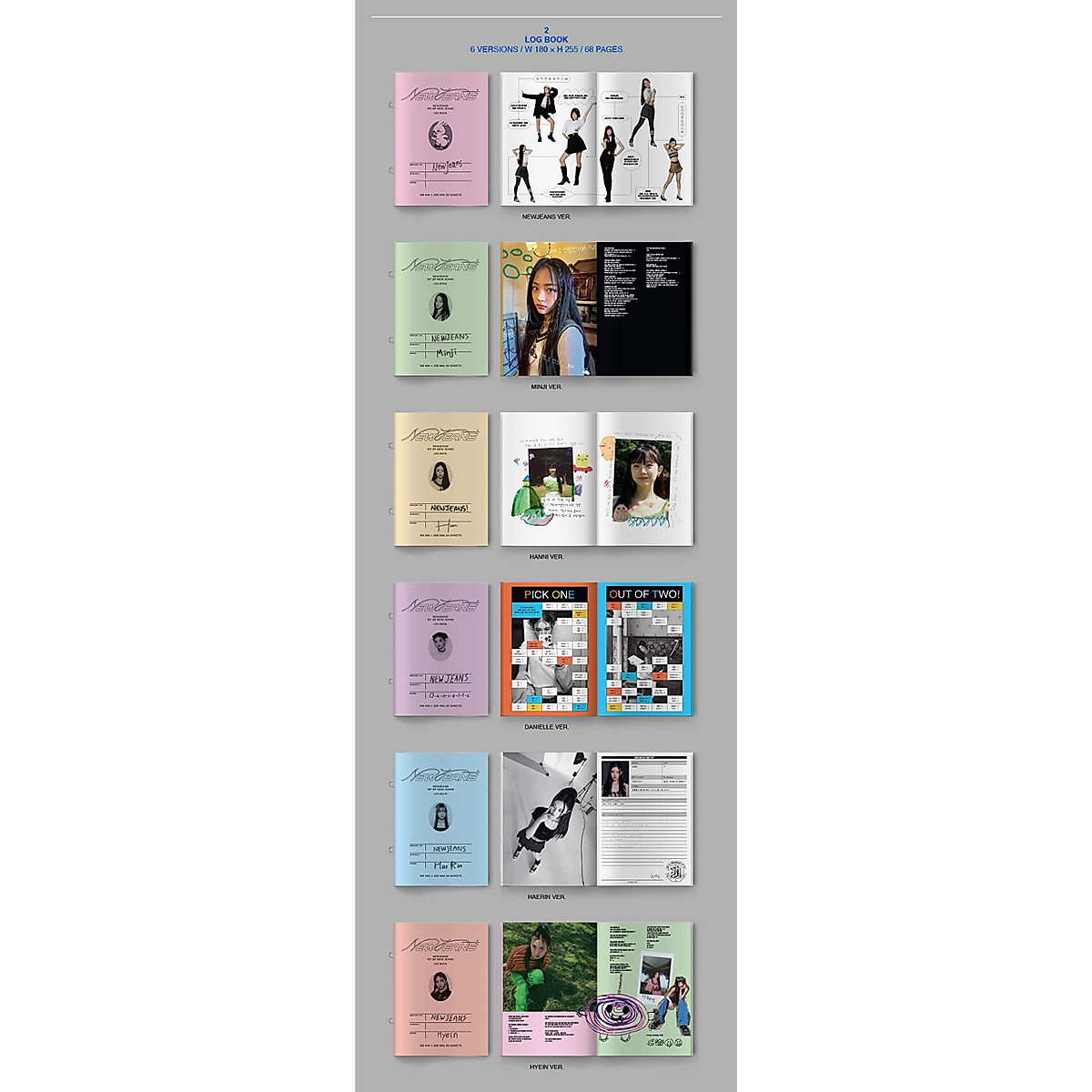 Dreamus NewJeans - NewJeans 1st EP 'New Jeans' Bluebook ver. CD [6 Covers Set] (ADR0174)