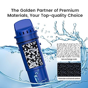 Waterspecialist NSF Certified Replacement Pitcher Water Filter, Replacement for Pur® Pitchers and Dispensers PPT700W, CR-1100C and PPF951K Water Filter (Pack of 4)