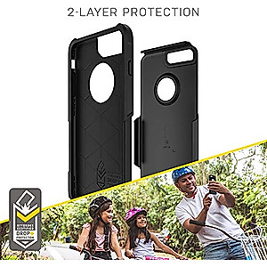 OtterBox Commuter Series Case for iPhone 8 Plus & iPhone 7 Plus (ONLY) - Non-Retail Packaging - Ballet Way (Pink Salt/Blush)