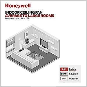 Honeywell Ceiling Fans Glen Alden, 52 Inch Classic Flush Mount Indoor LED Ceiling Fan with Light, Pull Chain, Quick-2-Hang Dual Finish Blades, Reversible Motor - 50519-01 (Brushed Nickel)