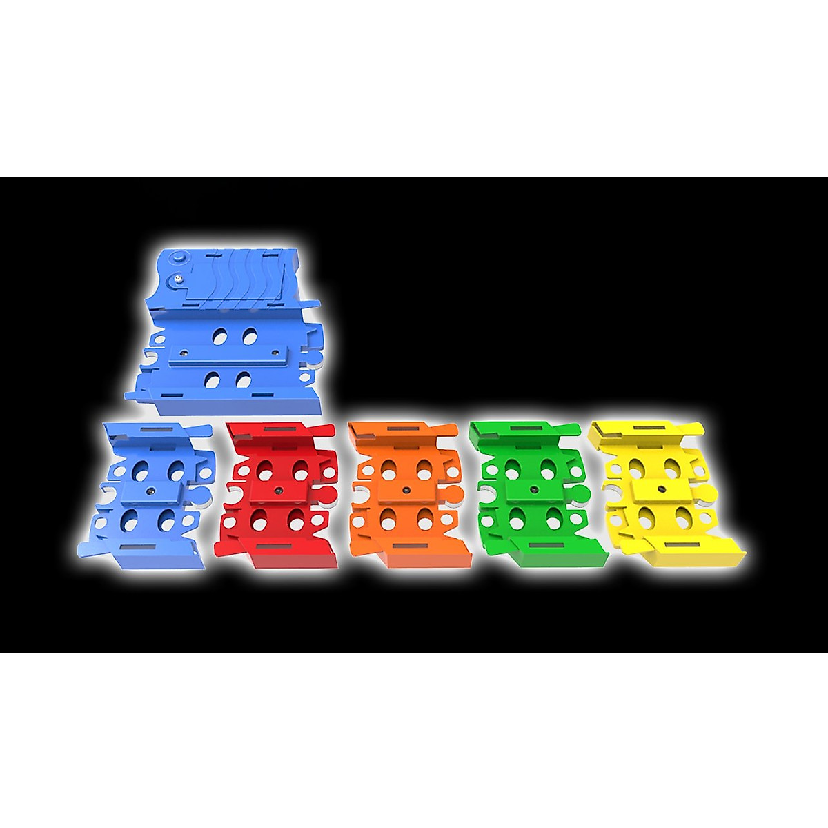 Mindscope LED Laser Tracks by Twister Tracks 12 Feet of Light Up Flexible Track + 1 Light Up Race Car Each Individual Track Piece Contains Lights (Standard Color System)