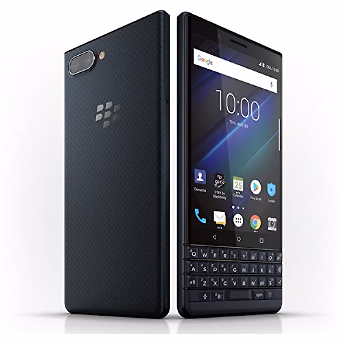 BlackBerry KEY2 128GB (Dual-SIM, BBF100-6, GSM Only, No CDMA) Factory Unlocked 4G Smartphone (Black Edition) - International Version (Black Edition, English UK QWERTY Keypad)