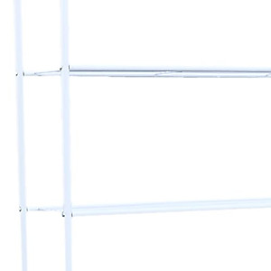 MONIPA Bathroom Shelf Over Toilet Above Toilet Storage Over-The-Toilet Storage 3-Tier Space Saver Organizer Rack, Stable Freestanding Anti-Tilt Shelf for Laundry, Balcony, Porch (White)