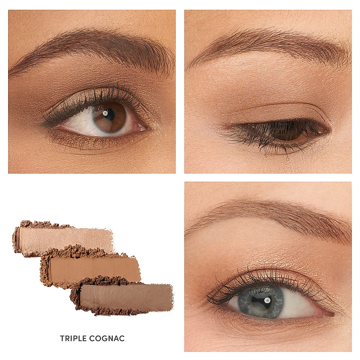 jane iredale PurePressed Eye Shadow Triple, Triple Cognac, 0.06 oz. Powder