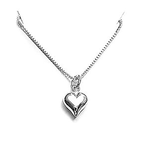 Tiny Delicate and Dainty Sterling Silver Heart Necklace, Girlfriend Gift, Gift for Mom, Daughter Birthday Gift, Best Friend Gift, 16 inches plus 2-inch extender