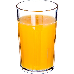 Carlisle FoodService Products 110507 Bistro Tumbler, 5 oz, Clear, Plastic