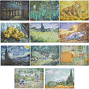 Vincent Van Gogh Art Posters for Wall Decor, Office, Dorm (13x19 in, 20 Pack)