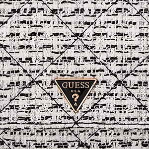 GUESS Cessily Convertible Crossbody Flap Black/White One Size