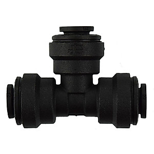 John Guest Speedfit 738280 Black 1/4" OD Polypropylene Push-to-Connect Union Tee (10-Pack)