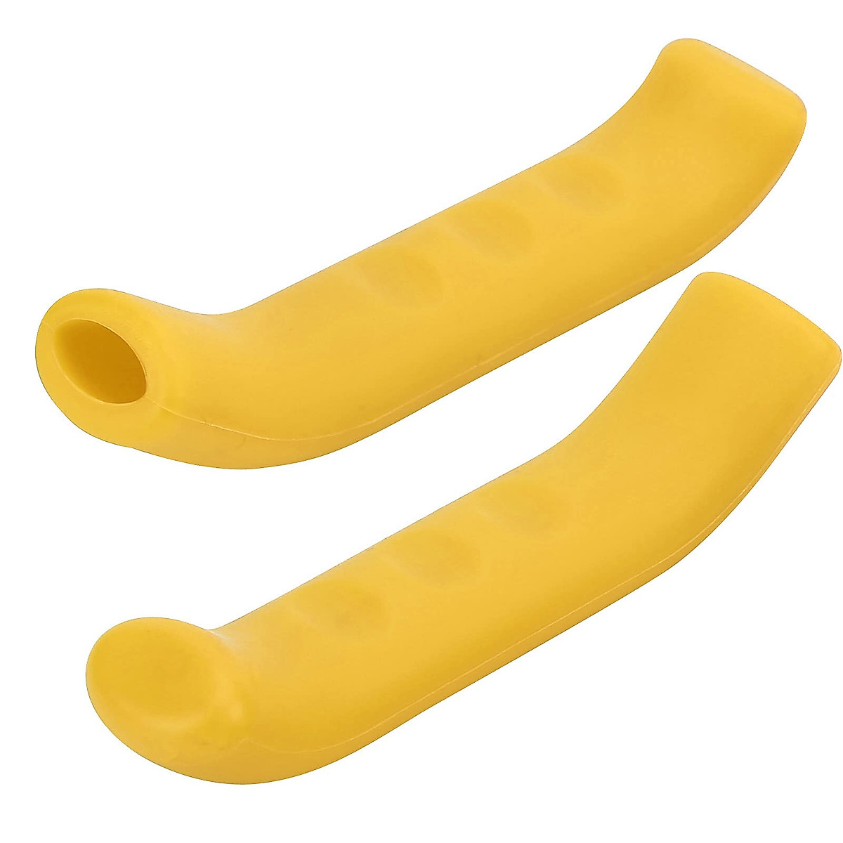 Keenso 4 Colors Anti-Slip Silicone Bike Brake Lever Grips Waterproof Brake Lever Cover Brake Handle Grips Protector for Road Bikes, Mountain Bikes(Yellow) and Spare Parts