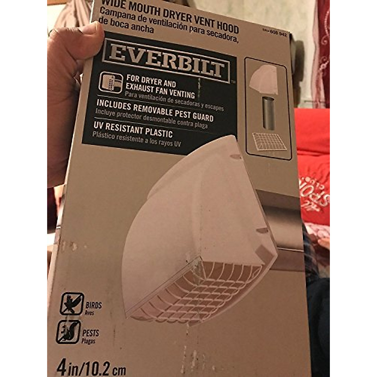 Everbilt 3571115 Everbilt Wide Mouth Dryer Vent Hood in White