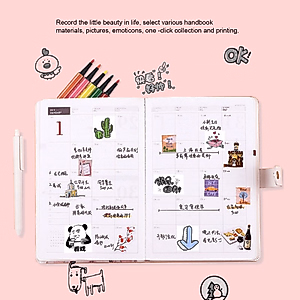 Thermal Printer Paper 10 Rolls Self Adhesive Printing Paper, Mini Print Paper 57x25mm Thermal Sticker Print Paper for Mini Pocket Thermal Printer, Portable Thermal Printer Paper