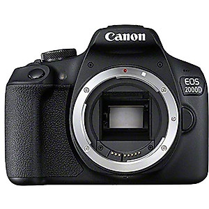 Canon EOS 2000D / Rebel T7 DSLR Camera Body Only (No Lens) + Canon Case + 32GB SD Card (13pc Bundle) (Renewed)