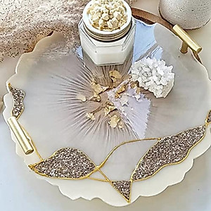 XL Tray Mold,14 inches Irregular Rectangle Silicone Tray Molds and 10 inch Round Geode Tray Resin Mold Silicone for Making Resin Craft,Home Decoration